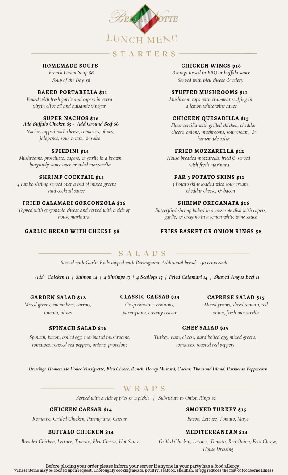 Bella Notte Italian Restaurant